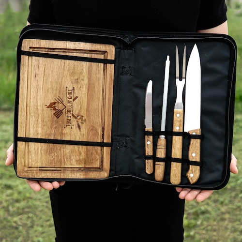 Personalised BBQ Tools Gift Set Custom Laser Engraved Etching - Etsy