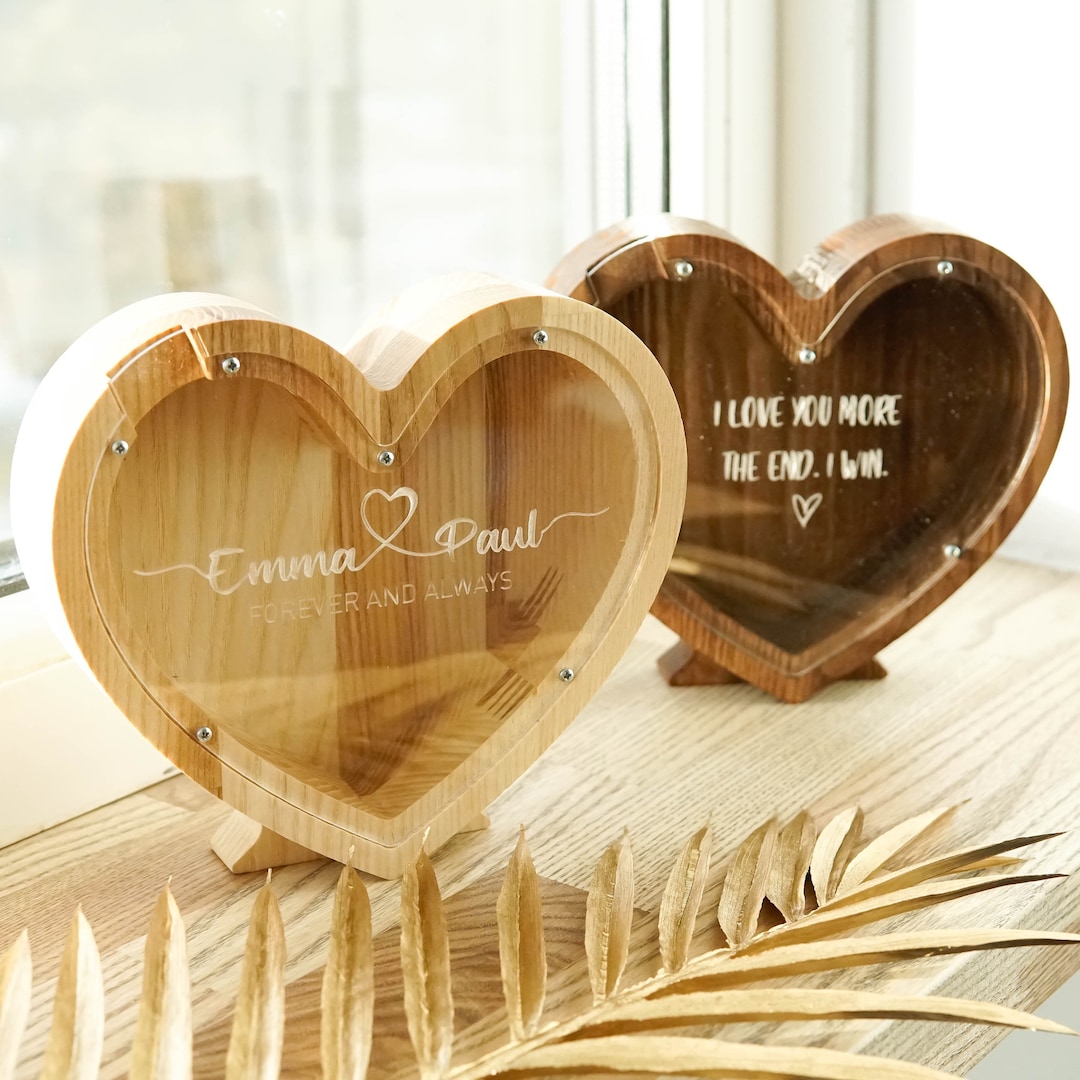 Valentines Day Gift for Him Personalized, Piggy Bank Adult, Coin Bank ...