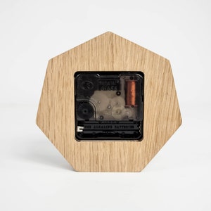 Small Wood Desk Clock, Wooden Clocks, Wooden Clock for Him, Small Desk ...