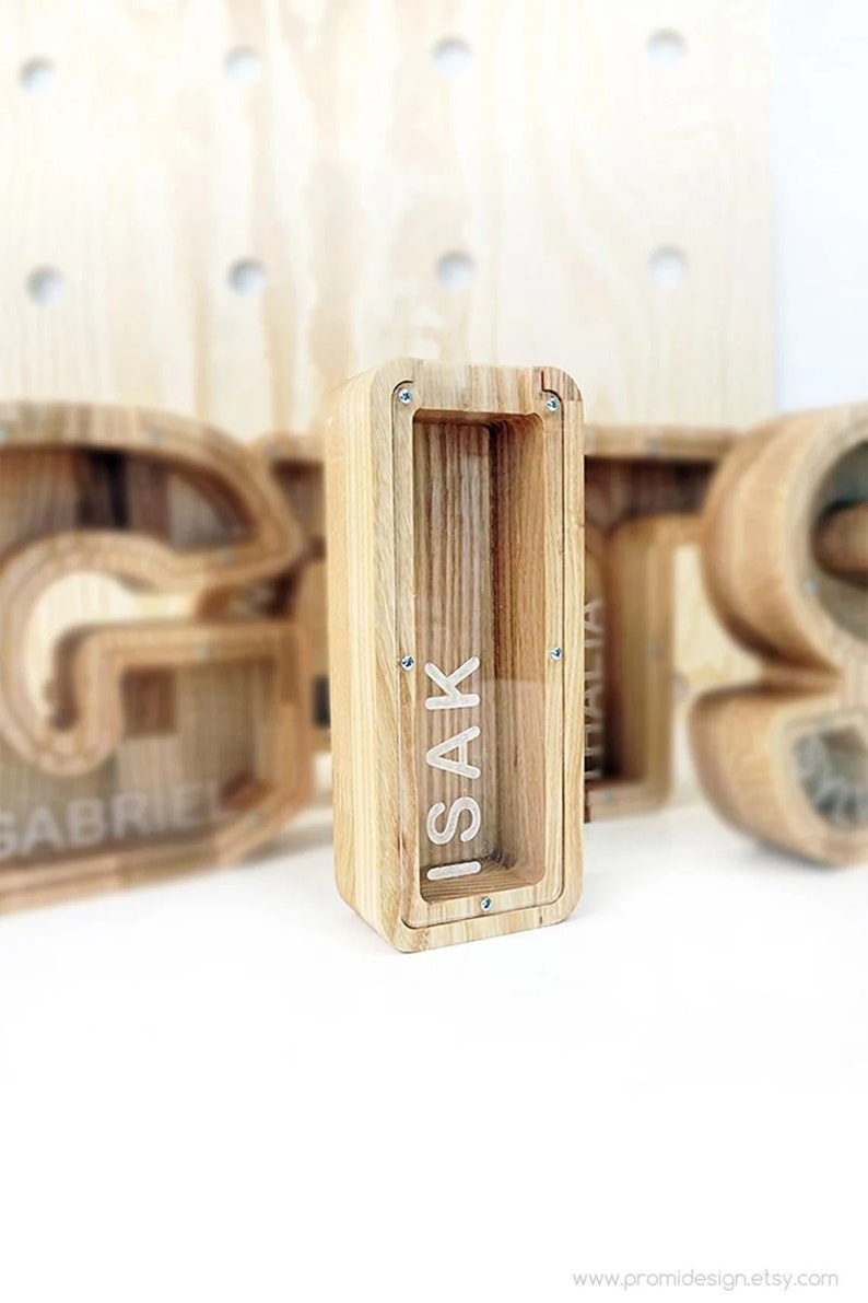 Personalized Piggy Banks for Boys Name Letter Coin Bank for - Etsy