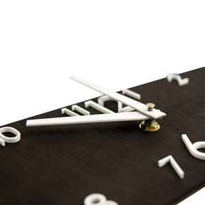 Rectangle Wooden Wall Clock Unique, Horizontal Rustic Wall Clock for ...