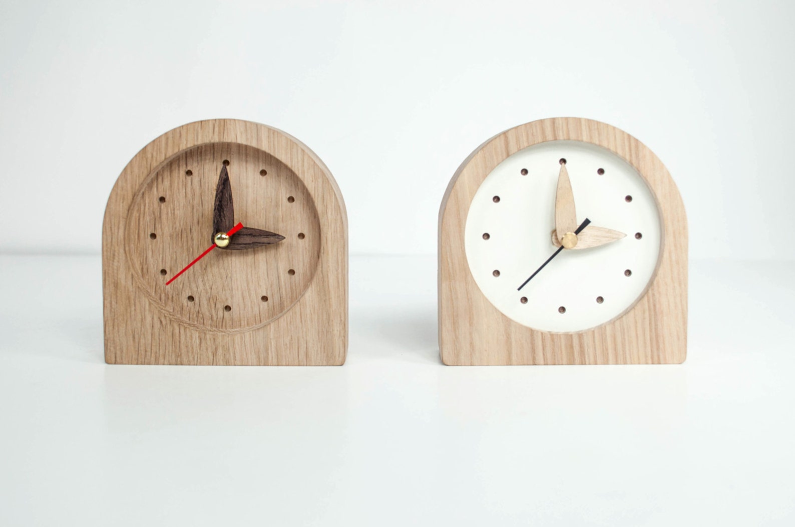 Desk Clock Wooden Desk Clock Gift Desk Decor Husband - Etsy