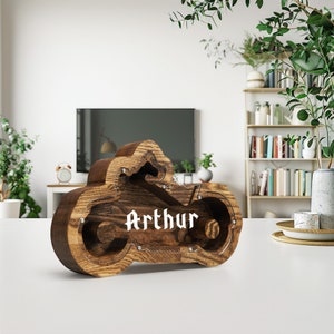 Gift for Motorcycle Riders, Customized Motorbike Piggy Bank for Adult ...