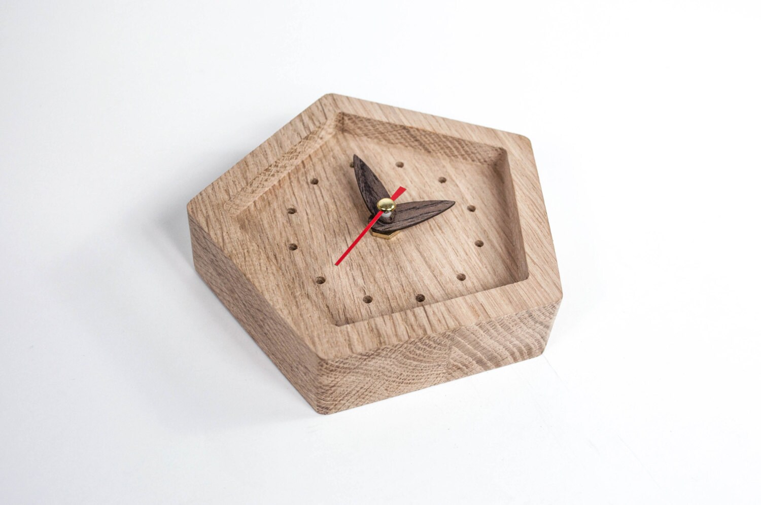 Wooden Clock Small Clock Desk Clock Table Clock Wood Clock | Etsy