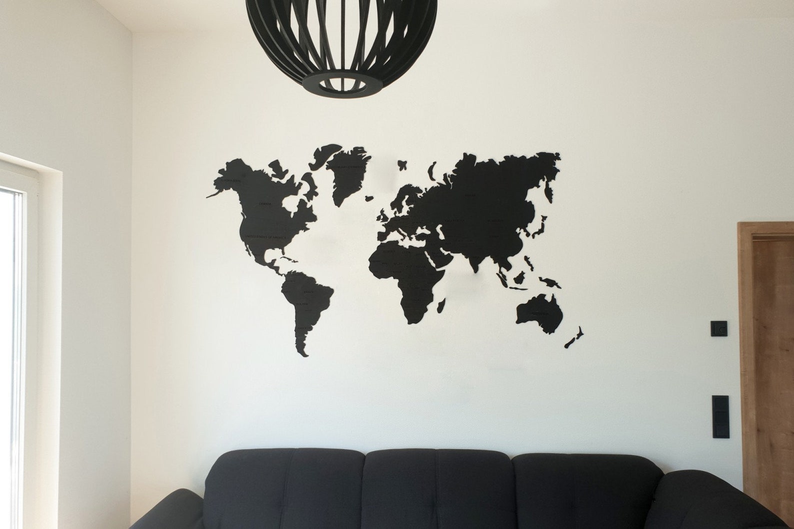 Wooden World Map 3 COLORS AVAILABLE Wall World Map for Home | Etsy