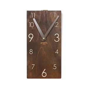 Minimalist Shelf Clock for Hanging, Cool Wooden Tabletop Clock, Unique ...