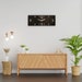 Rectangle Wooden Wall Clock Modern, Mid Century Large Horizontal Wall ...