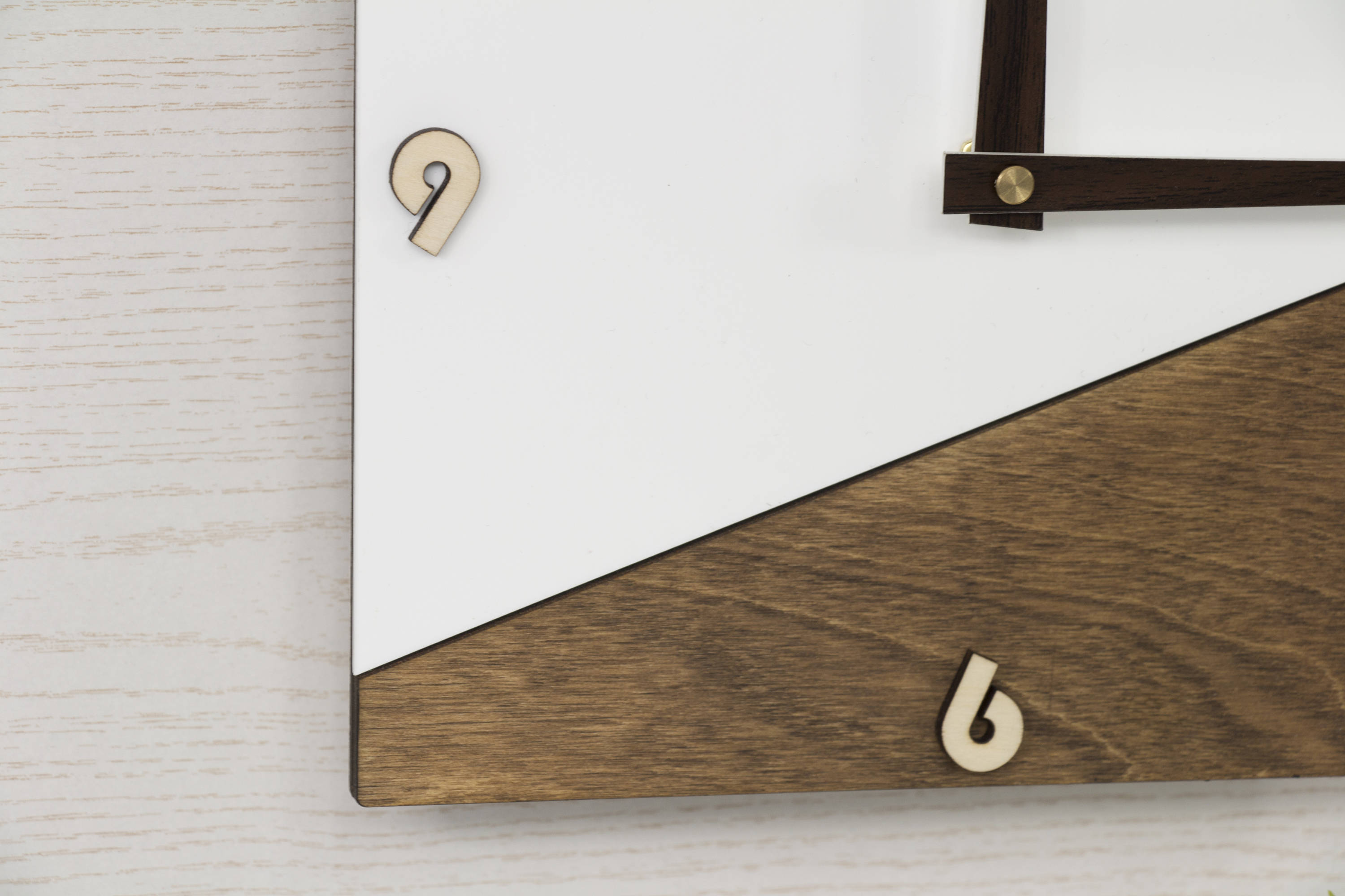 Wall Clock Wooden Clock Wood Clock White Wall Clock Wooden | Etsy