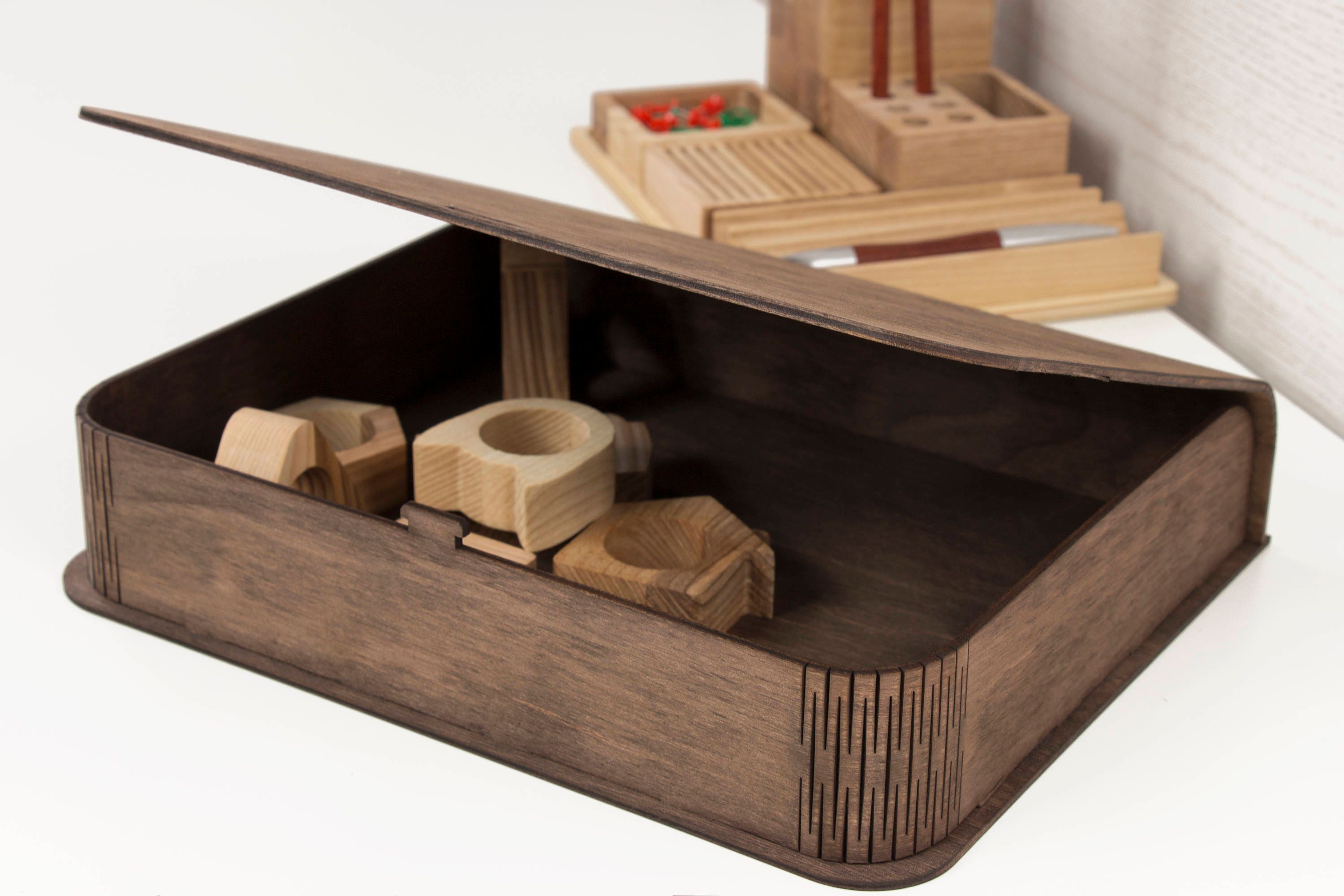 Book Sleeve Memory Box Book Box Wedding Keepsake Box Wood - Etsy