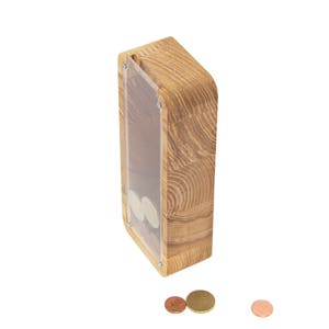 Wooden Coin Bank PICK YOUR LETTERS Money Box Custom Piggy Bank Money ...