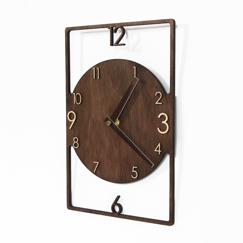 Wall Clock Wood - Etsy