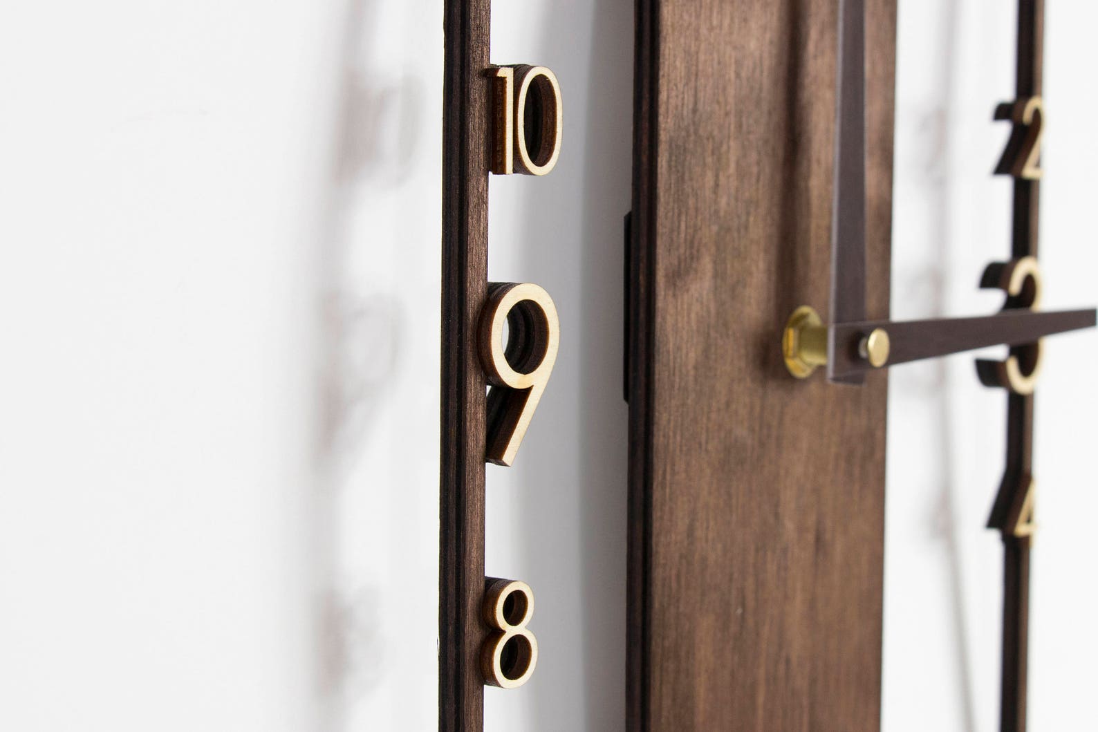 Industrial wall clock Wood clock Scandinavian design wooden | Etsy