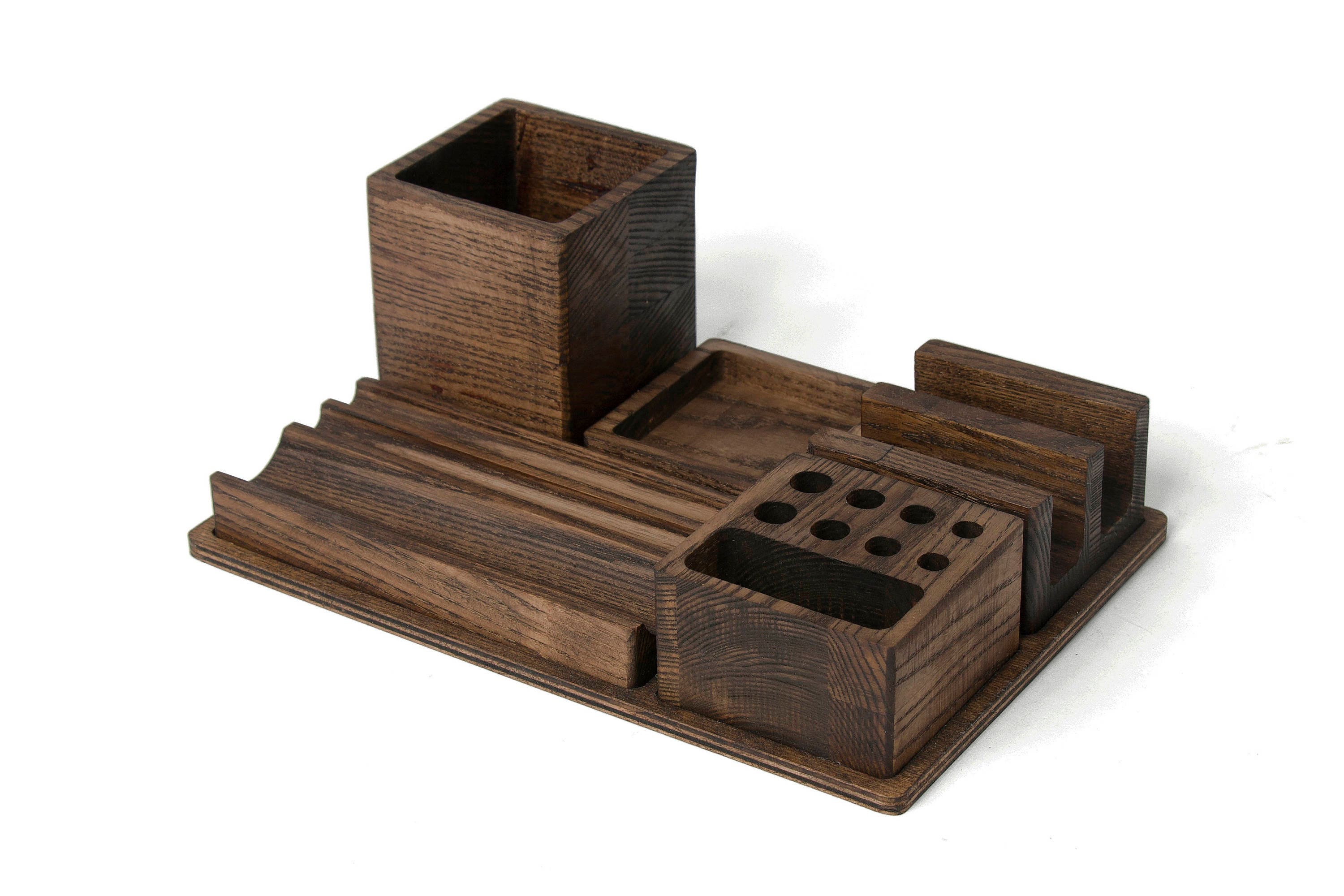 Wooden Desk Organizer Desk Organization Office Organization - Etsy Canada