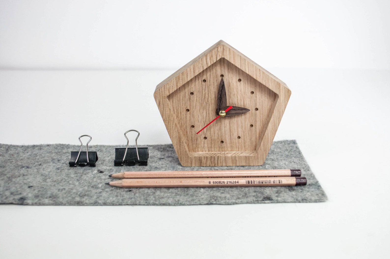 Wooden Clock Small Clock Desk Clock Table Clock Wood Clock | Etsy