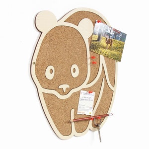 Framed Cork Board Panda Corkboard Panda Gifts Pin Board Pin Display ...