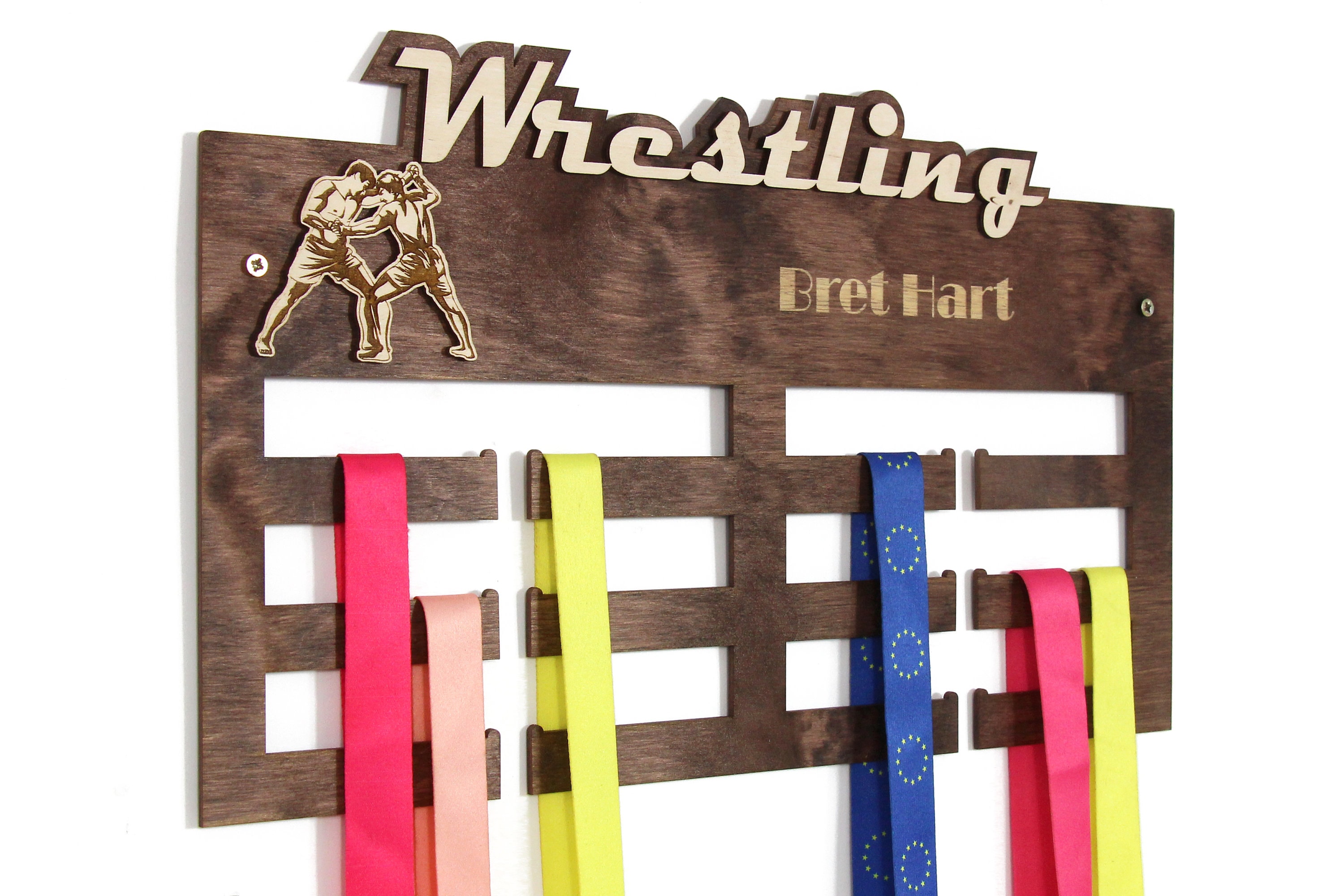 Wrestling Personalized Medal Hanger Medal Hanger Medal Rack | Etsy