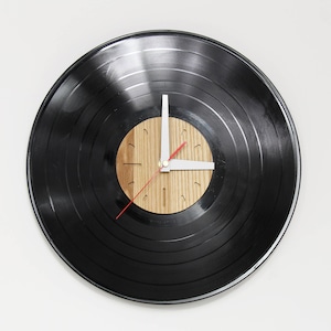 Vinyl Record Clock Retro Clock Wooden Wall Clock Record Clock - Etsy