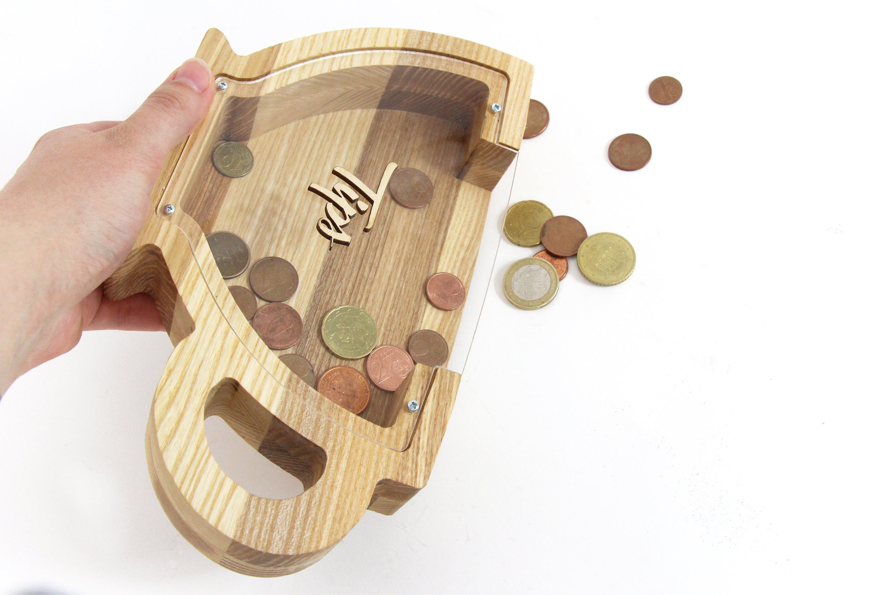 TIPS Money Box Personalized Piggy Bank Coin Bank Tip Jar | Etsy