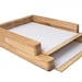 Wooden Paper Tray 3 Stages Wooden Paper Holder Stacked Paper Tray Desk ...