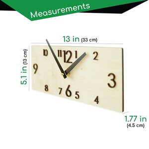 Rustic Wall Clock Wood Clock Wooden Wall Clock Farmhouse Clock - Etsy