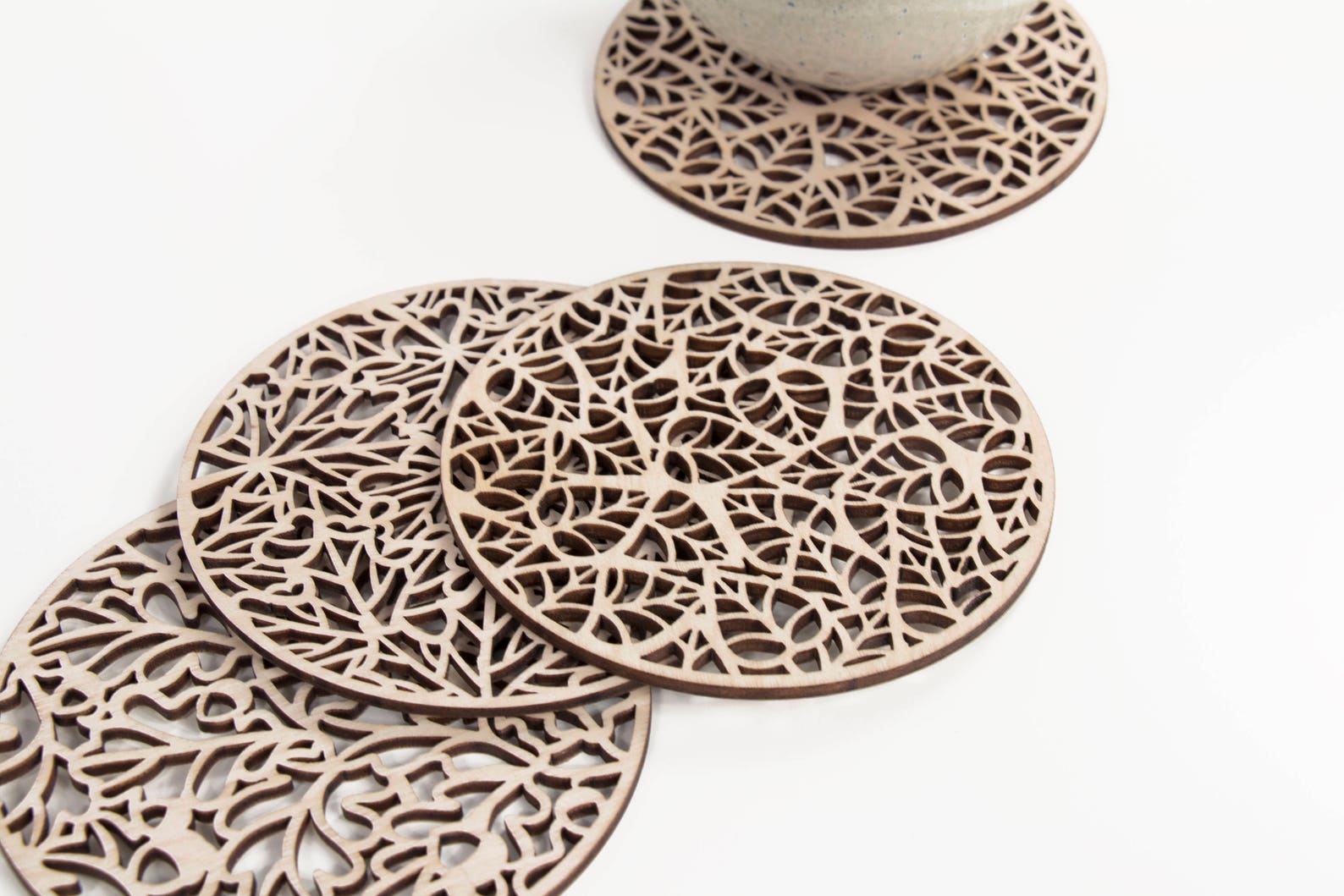 Rustic Coaster Set Wood Gift Her Custom Coasters Wood | Etsy