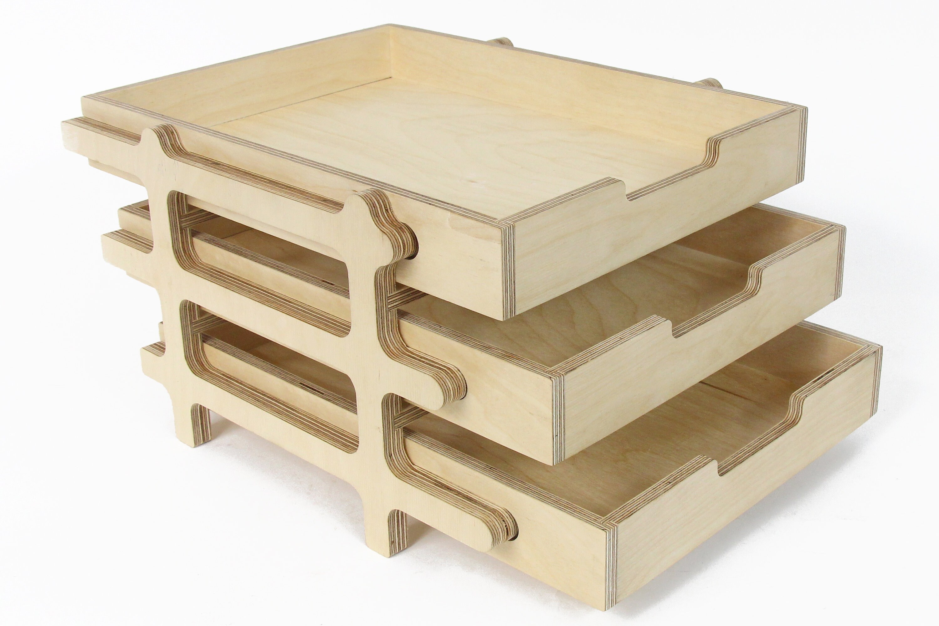 Paper tray File organizer Wood tray Desk tray Office desk | Etsy