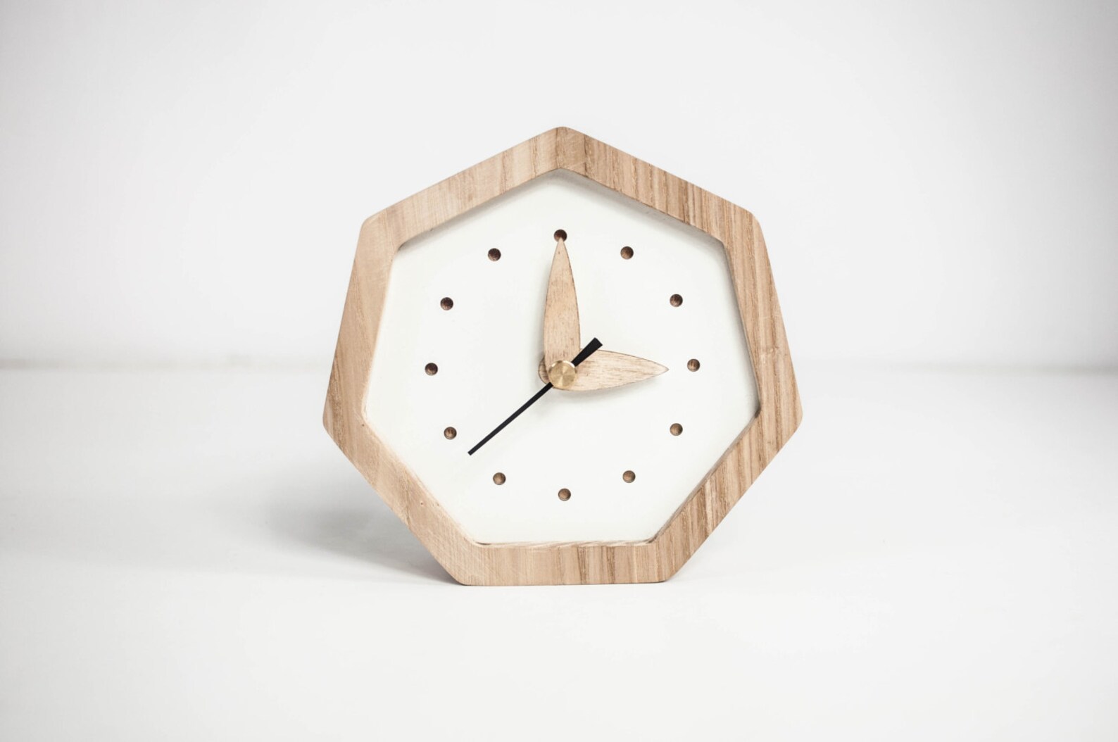 Wooden Clock Wood Clock Desk Clock Rustic Clock Small - Etsy