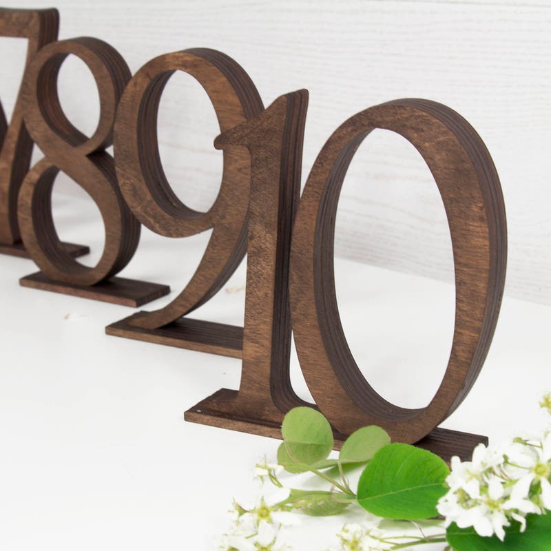 Rustic Table Numbers - Etsy