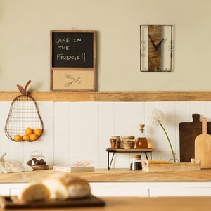 Industrial Wall Clock Wood Clock Scandinavian Design Wooden Clock ...