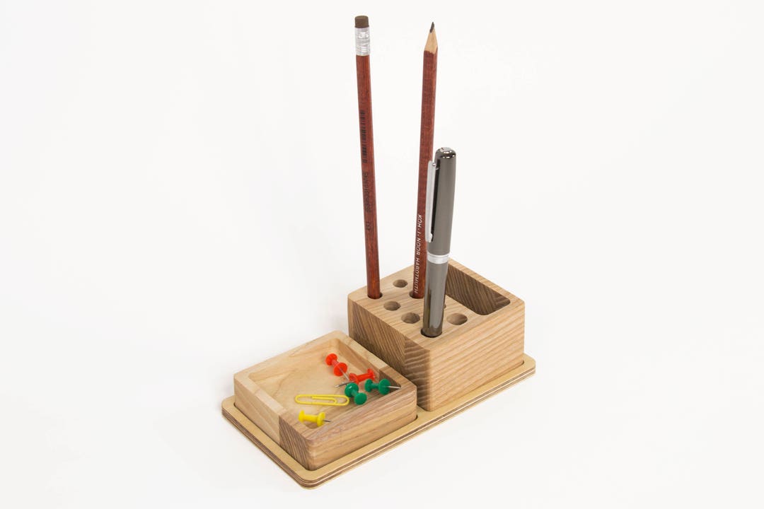 Small Desk Organizer Wooden Desk Organizer Wood Organizer Desk Storage ...