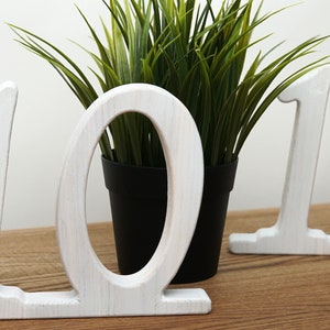 Wooden Table Numbers SET of 5 to 50 - Brown Table Numbers - Rustic ...