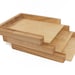 Wooden Paper Tray 3 Stages Wooden Paper Holder Stacked - Etsy
