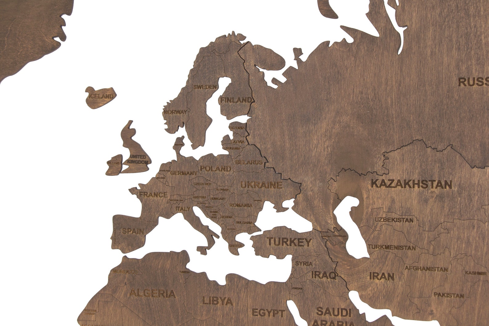 Wall World Map for Home and Office, 3 COLORS AVAILABLE, Wooden World ...