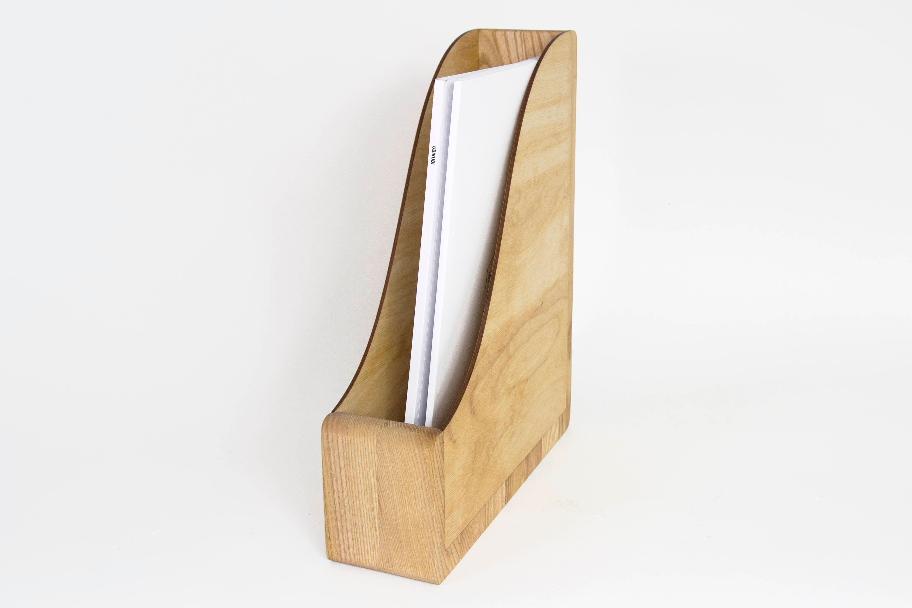 Paper Storage Desk Desk Organizer Wood Paper Storage File | Etsy