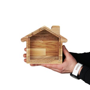 Custom New Home Fund, House-shaped Piggy Bank for Adults, Personalized ...