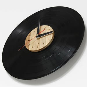 Vinyl Record Clock Retro Clock Wooden Wall Clock Record Clock - Etsy