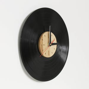 Vinyl Record Clock Retro Clock Wooden Wall Clock Record Clock - Etsy