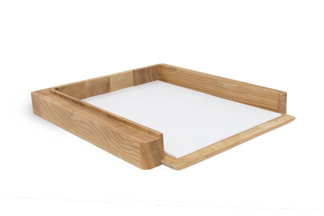 Paper Tray, 1 Stage, Desk Tray, Paper Storage Wood, Desk Tray Wood ...