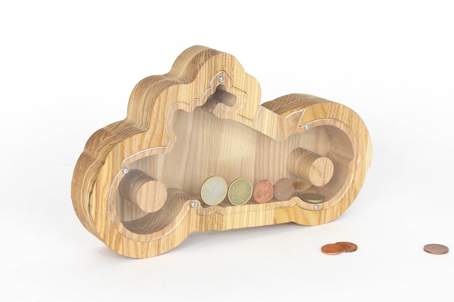 Money Box Motorcycle Gift Money Box Gift Wooden Bike | Etsy