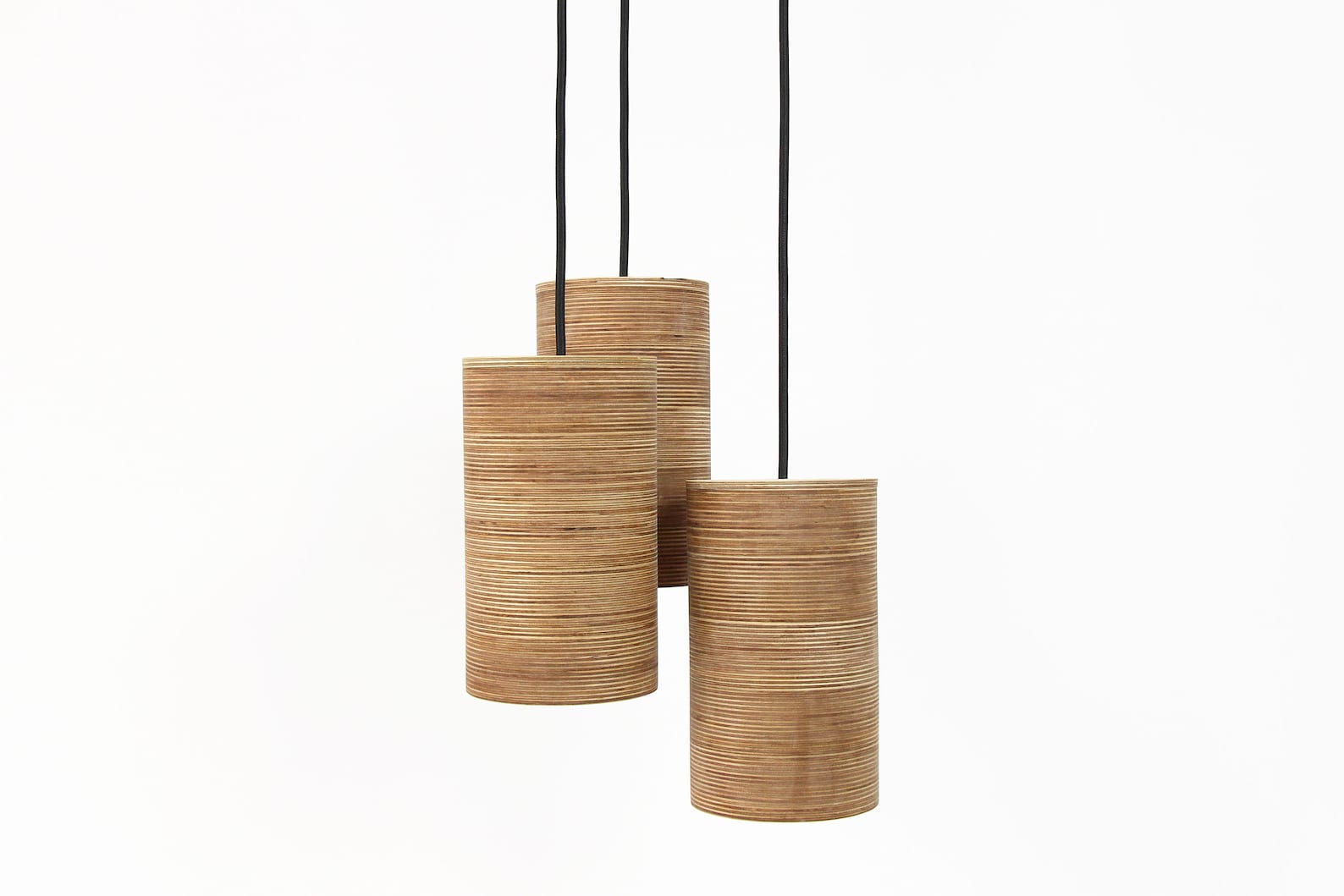 Wood Lamps, Set of 2 Pendant Lights, Wooden Lamp, Ceiling Light ...