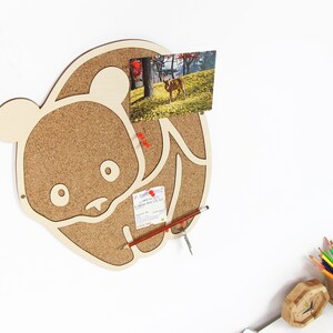 Framed Cork Board Panda Corkboard Panda Gifts Pin Board Pin Display ...