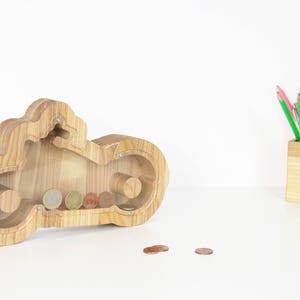 Money Box - Motorcycle Gift - Money Box Gift - Wooden Bike - Bike Gift ...