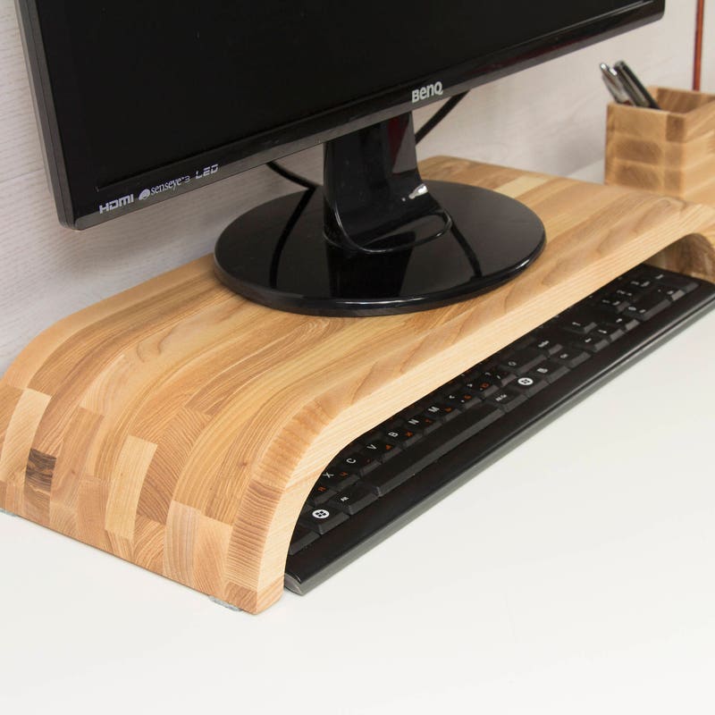 Wooden Monitor Riser - Etsy
