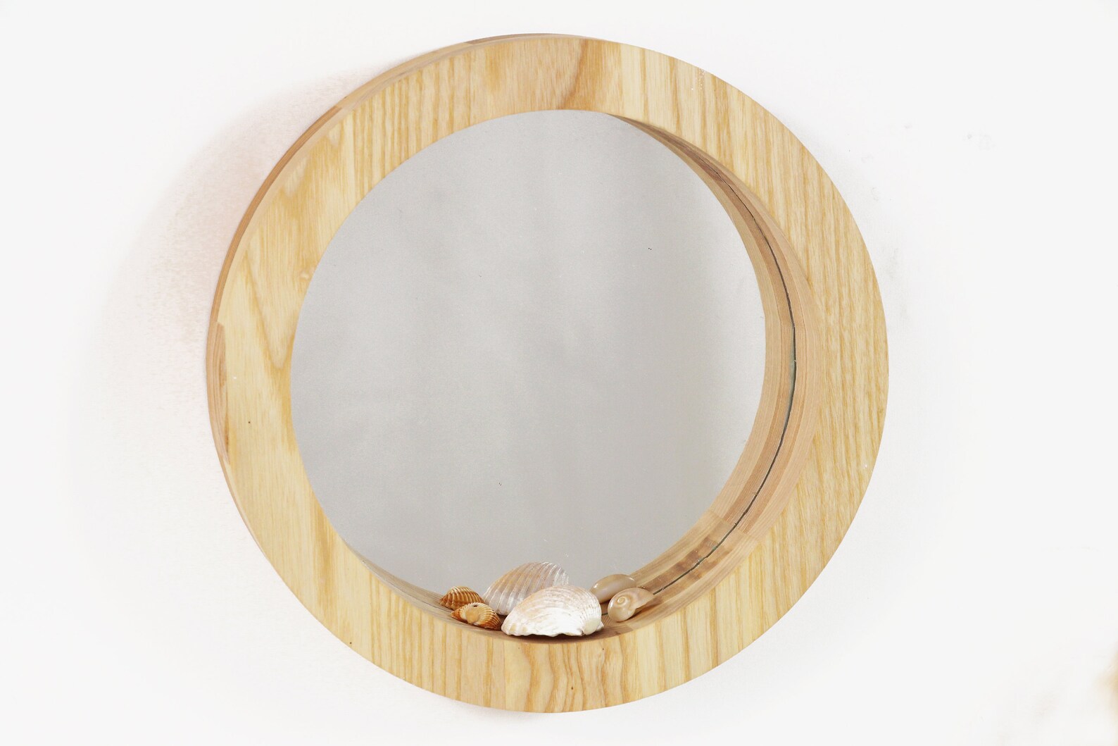 Wall Mirror Set of 3 Mirrors Wood Mirror Round Mirror Wall - Etsy