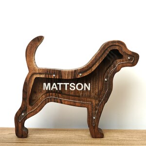 Dog Piggy Bank, Custom Piggy Bank, Dog Money Box, Dog Lover Gift ...