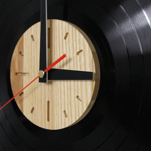 Vinyl Record Clock Retro Clock Wooden Wall Clock Record Clock - Etsy