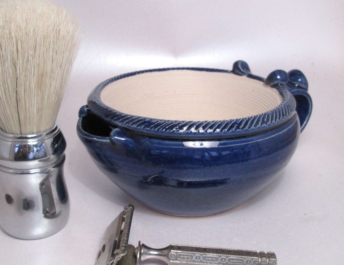 Shaving Suribachi Scuttle Bowl Blue - Large #2 by Steve Woodhead - Etsy