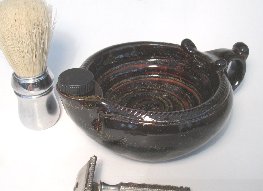 Large #2 Stoppered Shaving Scuttle Bowl Teak by Steve Woodhead - Etsy