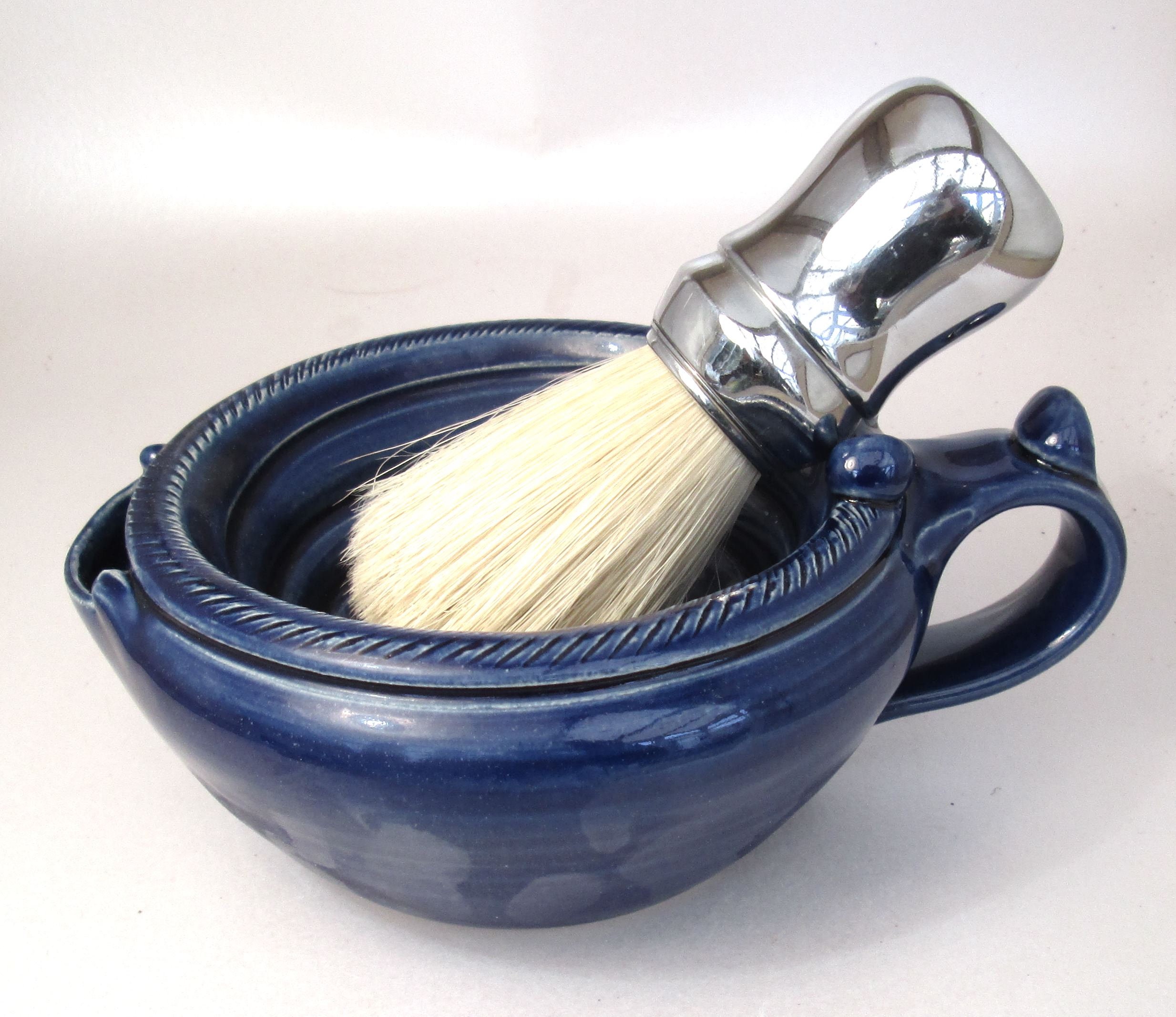 Large 2 Shaving Scuttle Bowl Blue by Steve Woodhead - Etsy