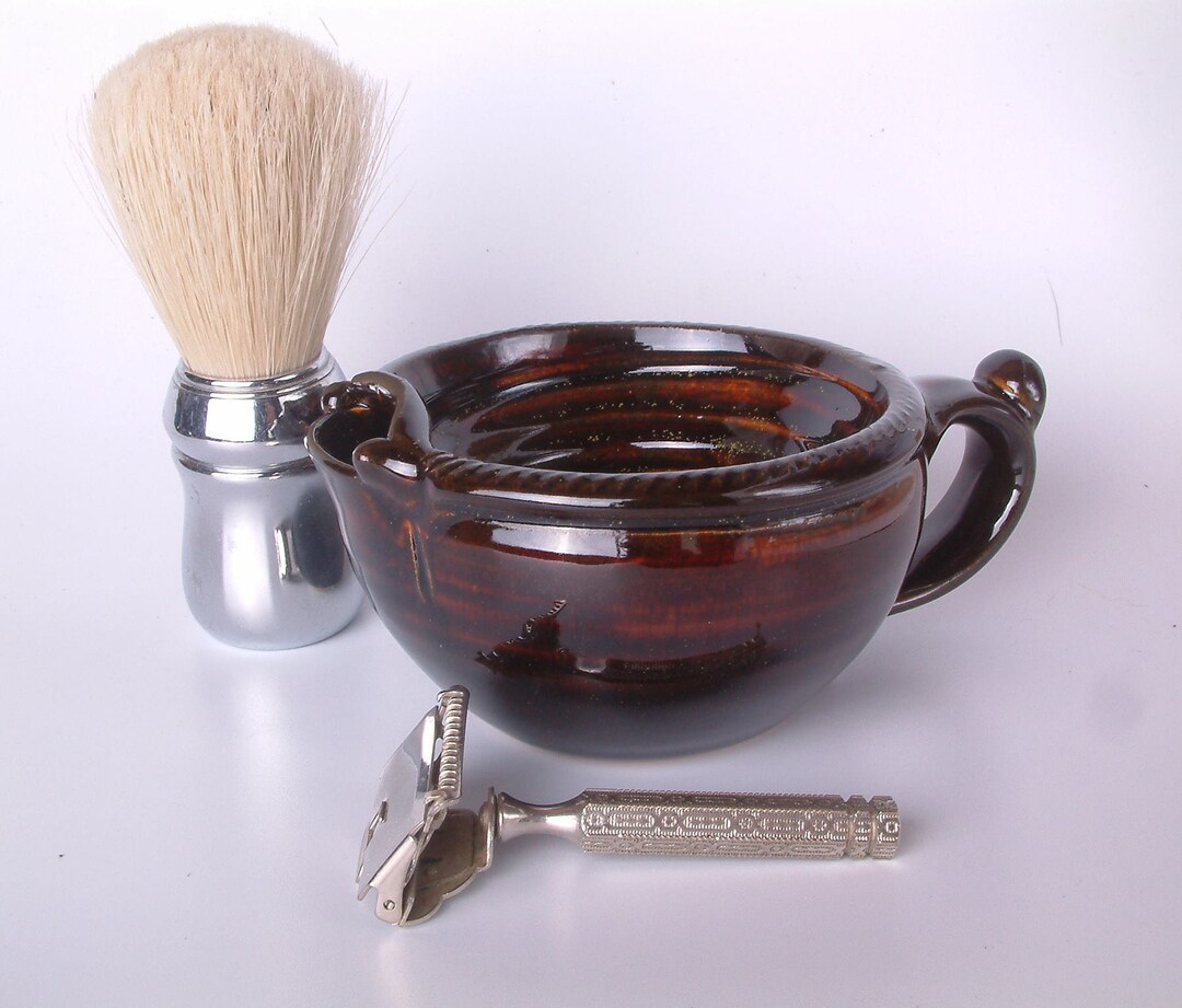 Medium #1 Shaving Scuttle Bowl Teak by Steve Woodhead - Etsy